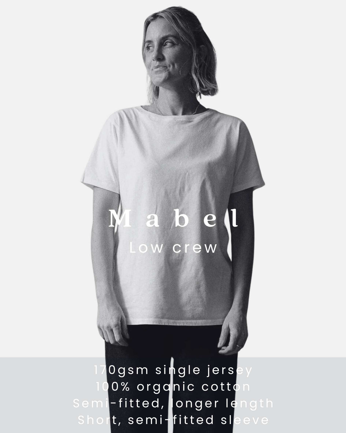 Mabel Women's Organic Cotton Crew Neck White Short Sleeve T-Shirt | Ivy ...